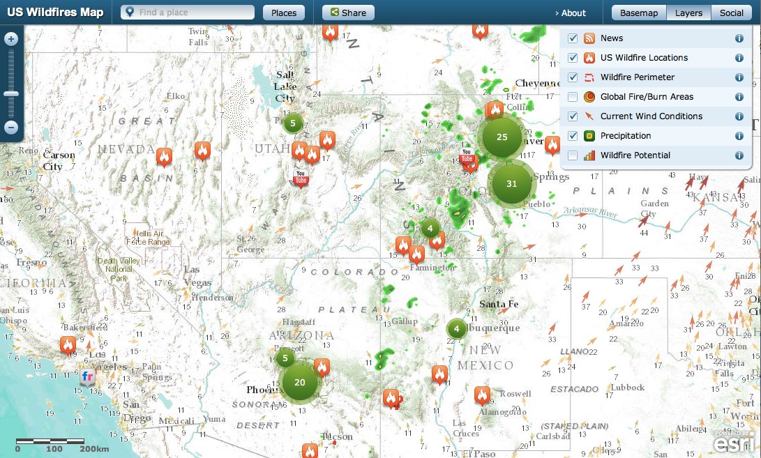 Drought news: ESRI has an online map of all U.S. wildfires #CODrought ...