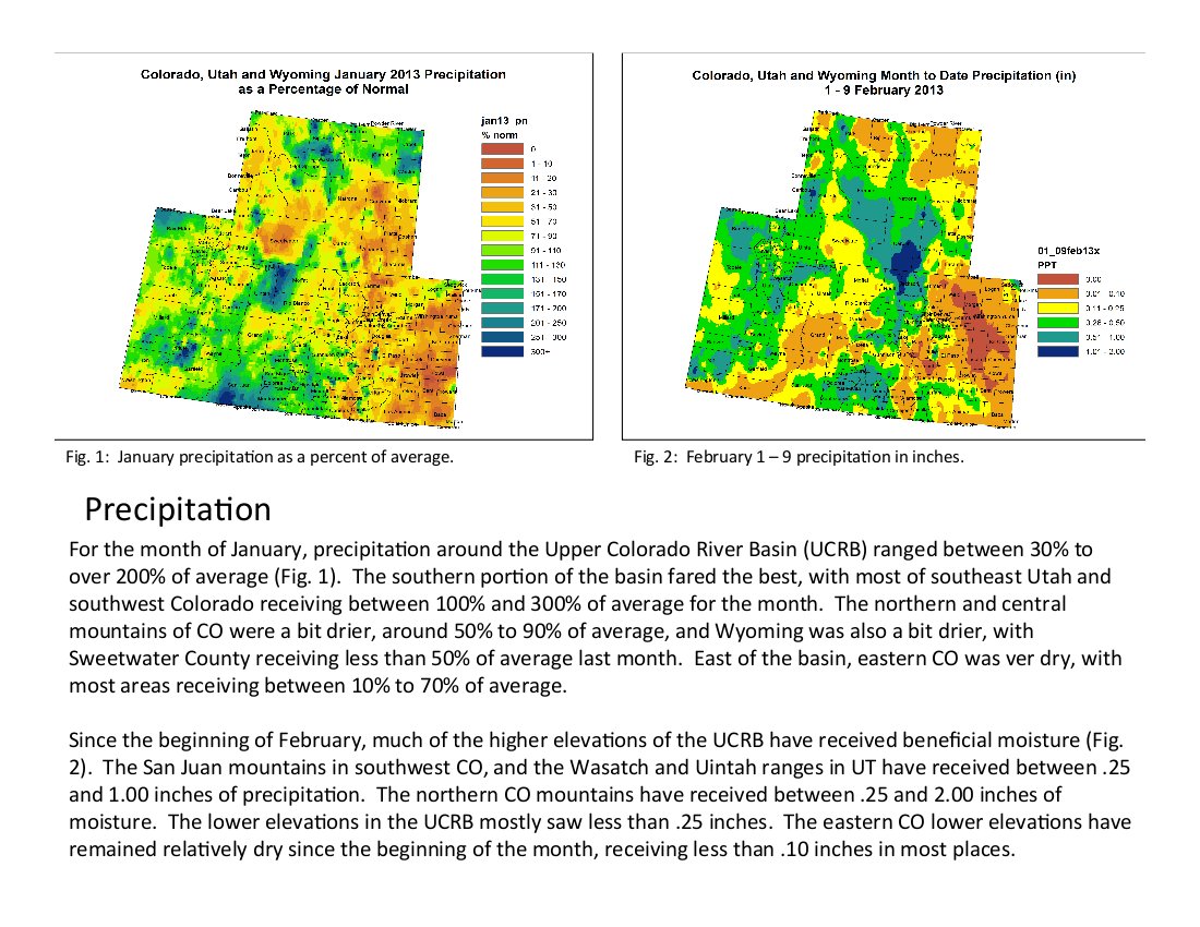 Weekly Climate, Water and Drought Assessment of the Upper Colorado ...