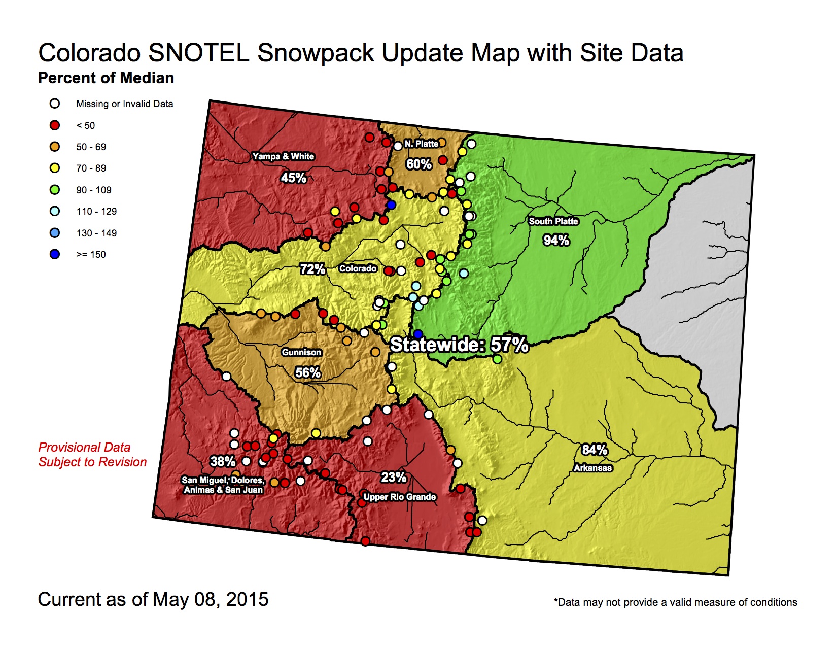 Snowpack news: The NRCS May 1 news release is hot off the presses ...
