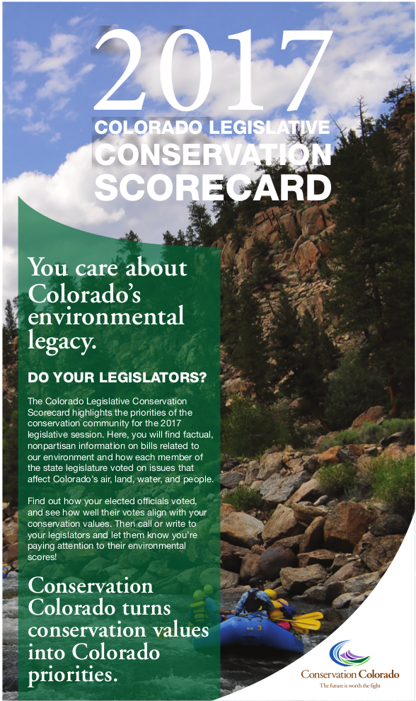@ConservationCO: 2017 Colorado Legislative Conservation Scorecard ...