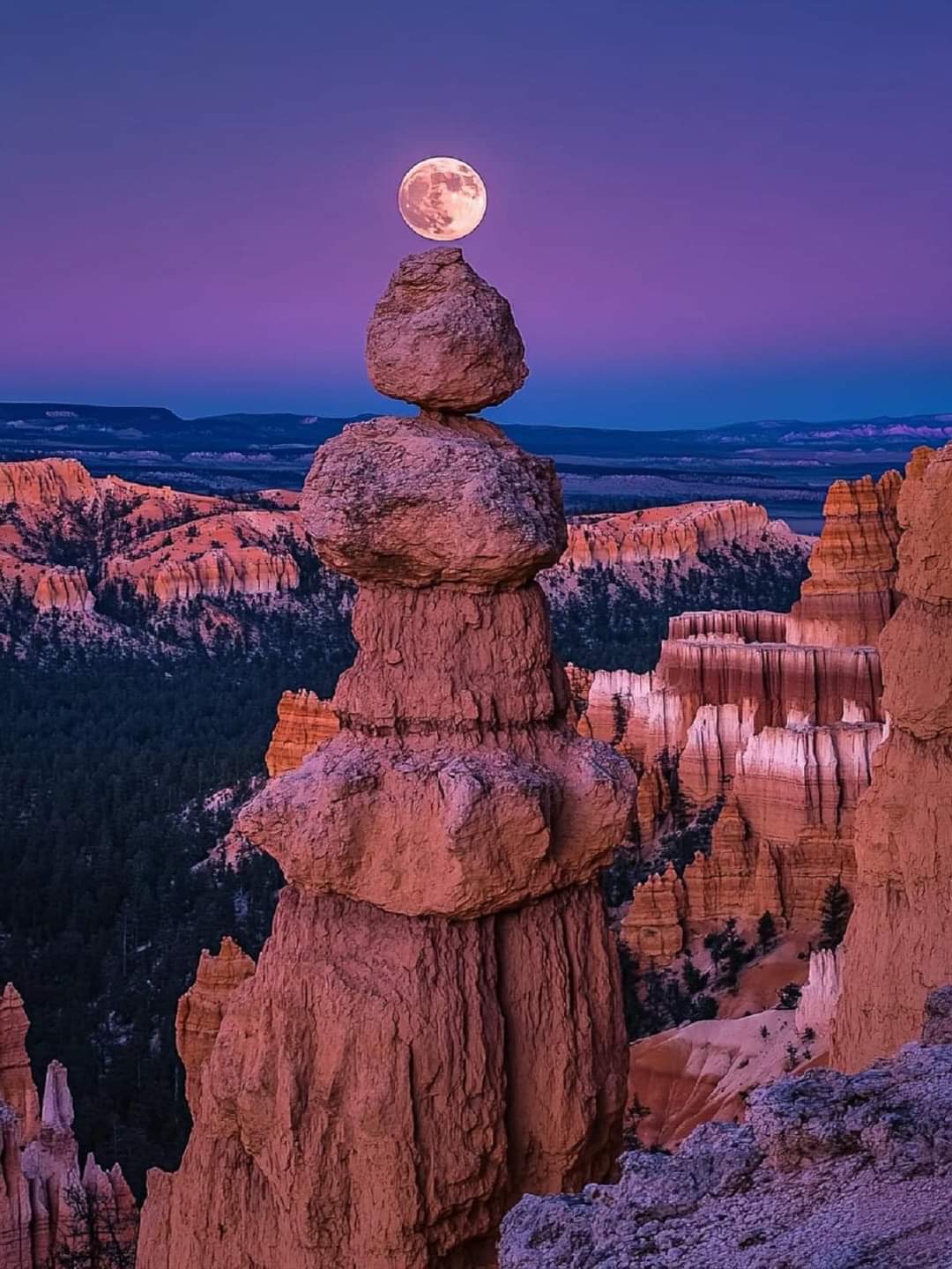 full moon over bryce canyon nps – Coyote Gulch